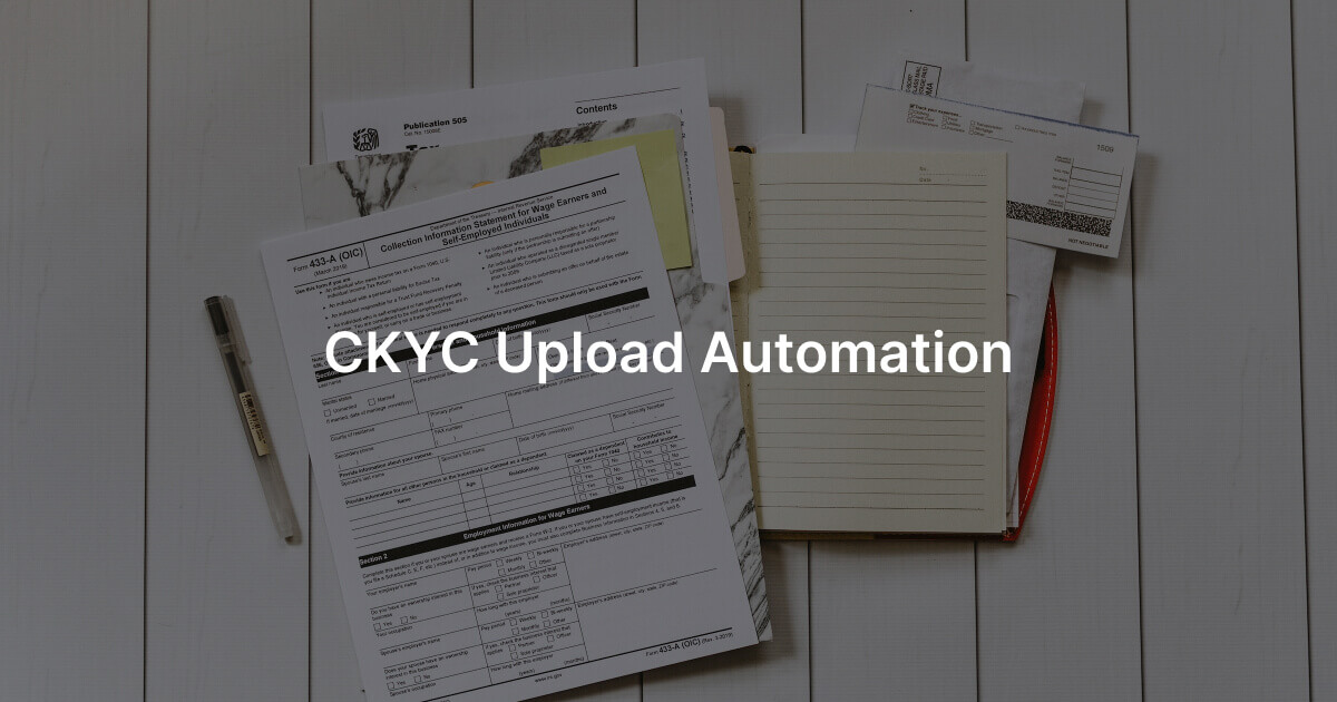 CKYC upload Automation case study | Featsystems
